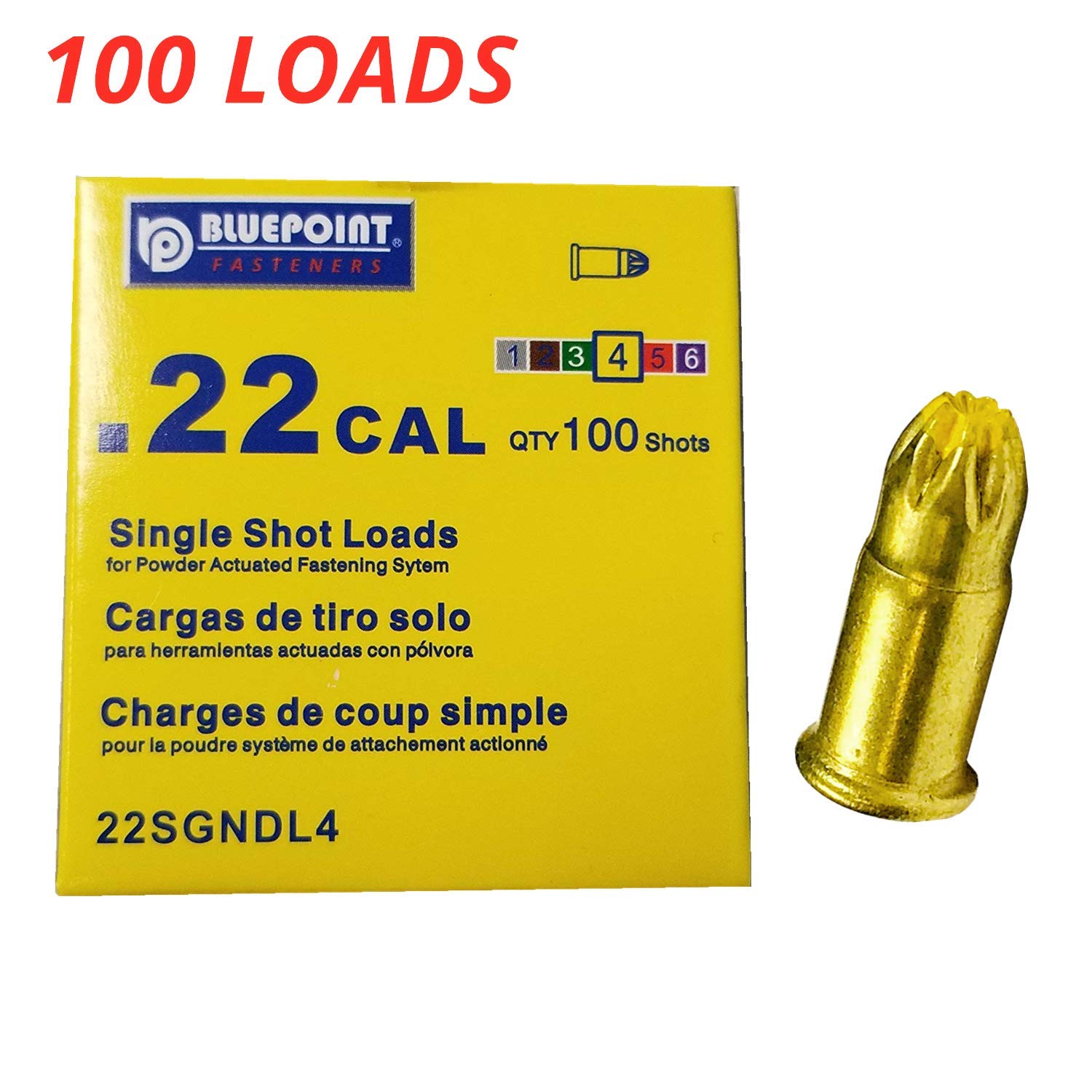 Mua 0.22 Caliber Yellow Single Shot Powder Loads, Cartridges/Powder ...