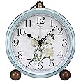 Amazon.com: Maxspace 5.2in Desk Clock, Retro Silent Analog Clock Non ...