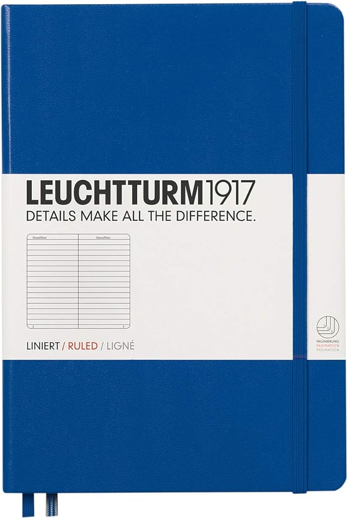 LEUCHTTURM1917 (342707) Notebook Medium (A5), Hardcover, 251 Numbered ...