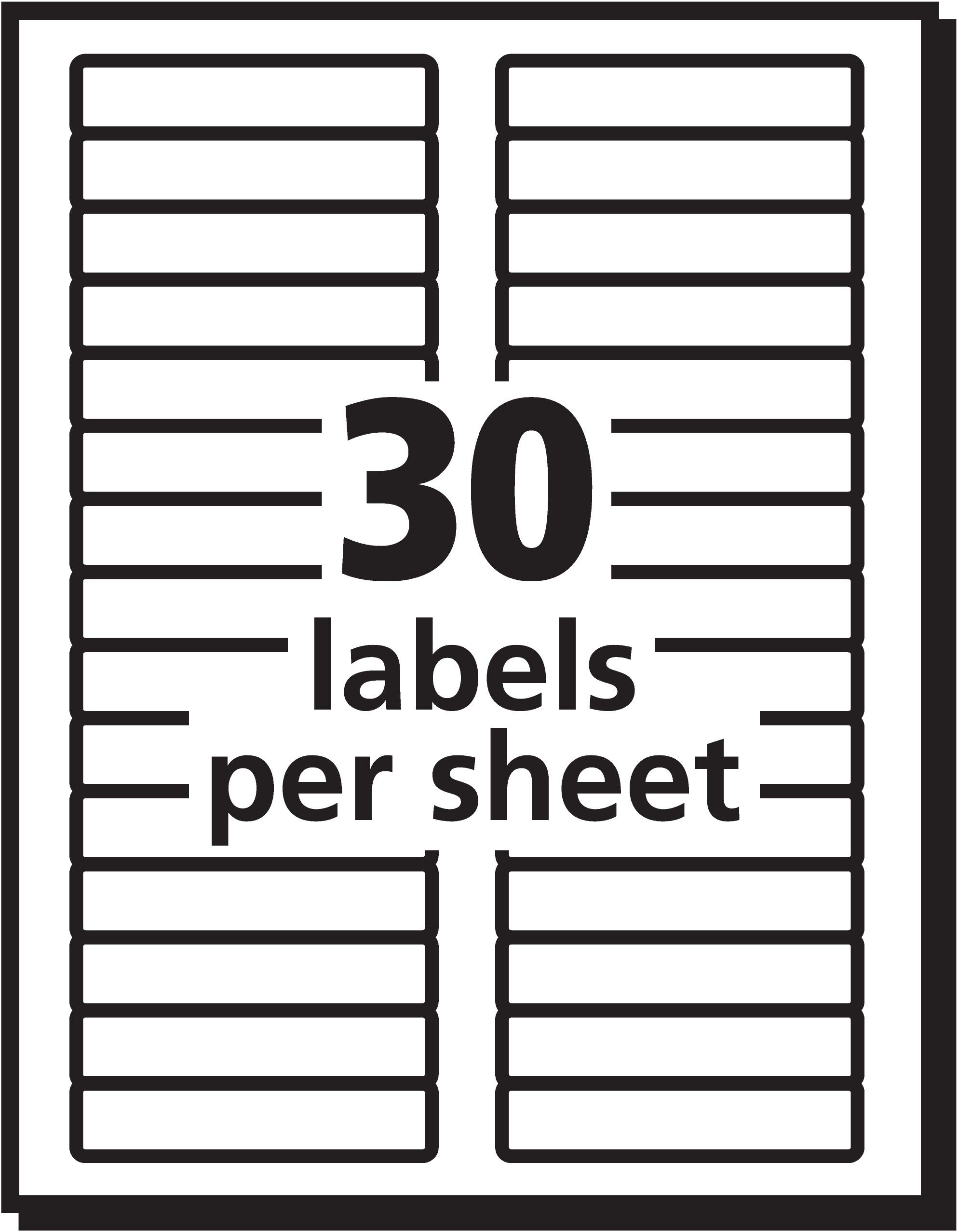Avery Folder Labels Template