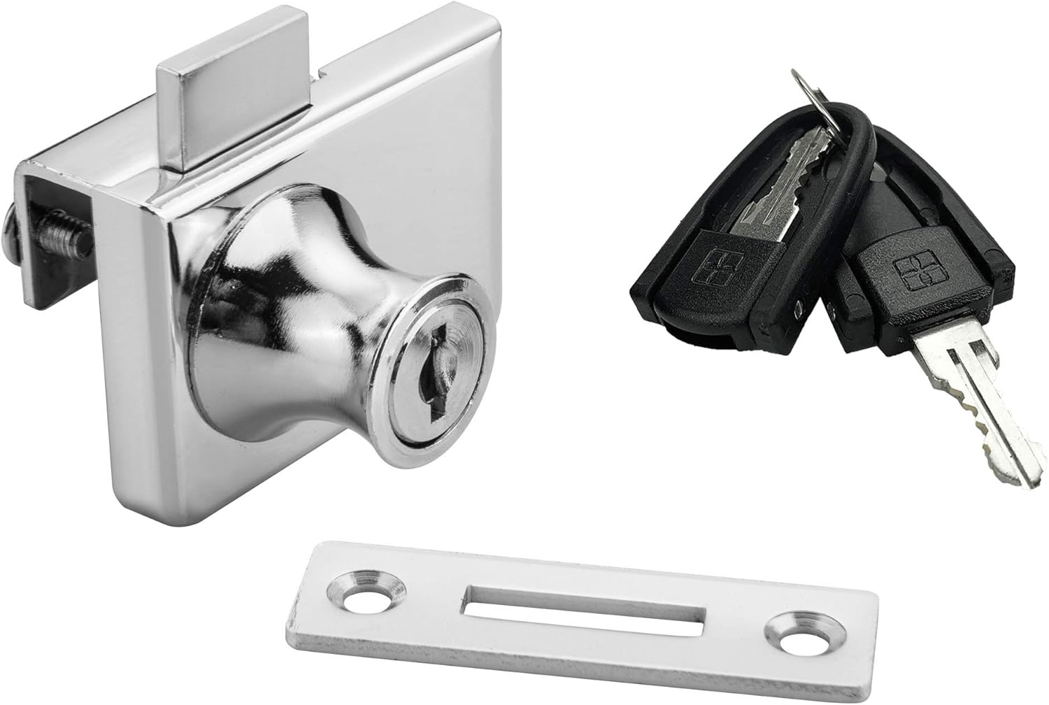 Zinc Alloy Glass Door Lock, XIEHE Display Cabinet Lock Glass Showcase ...