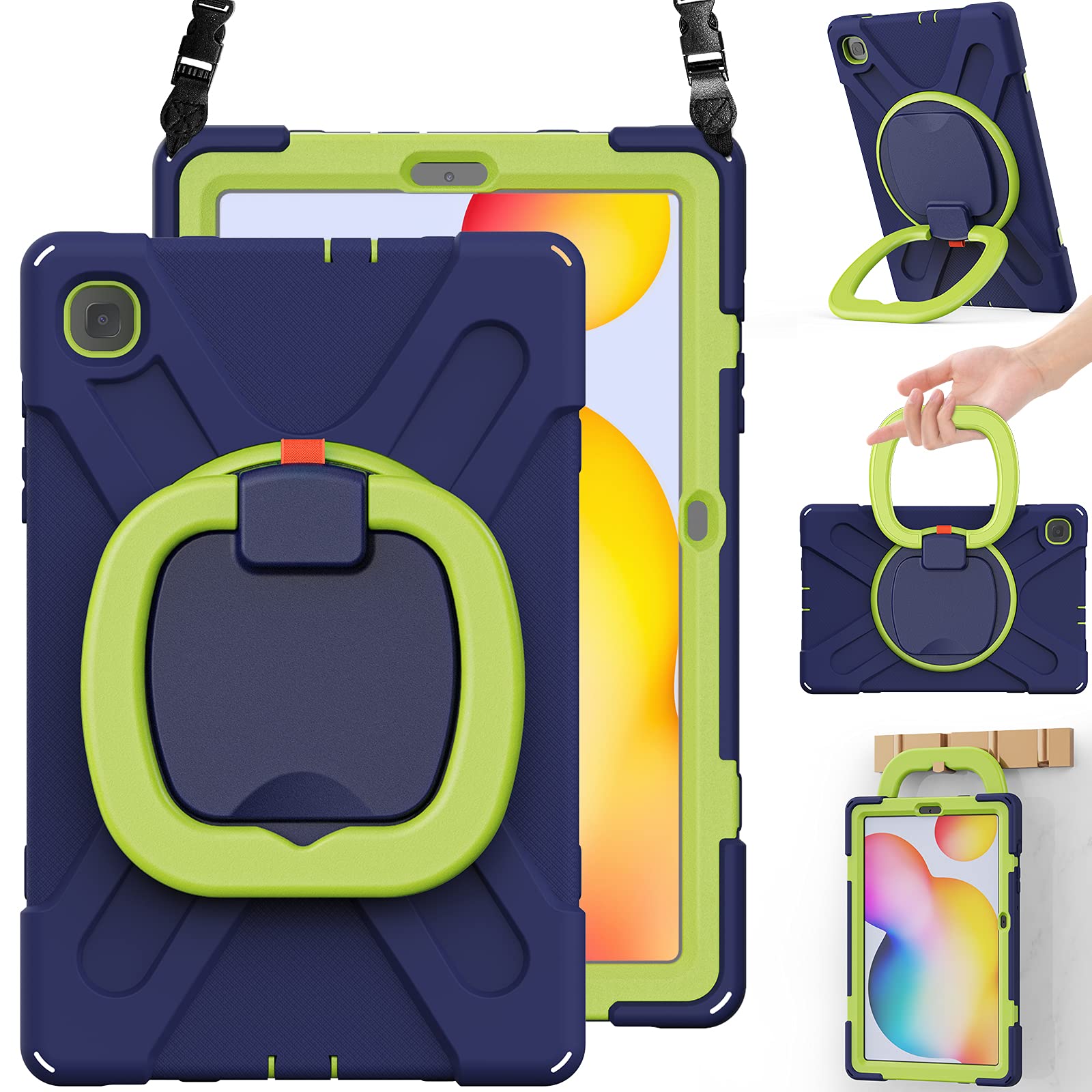 BRAECN Silicone Case for Samsung Galaxy Tab S6 Lite 10.4 Inch 2022/2020 ...