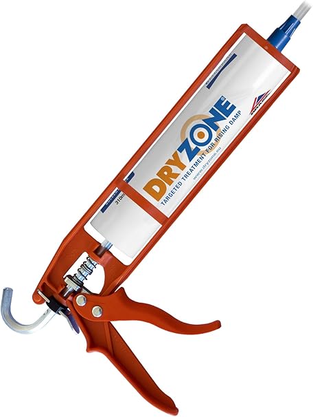 Dryzone 310ml Damp Proofing DPC Injection Cream + Cox Mastic Gun ...