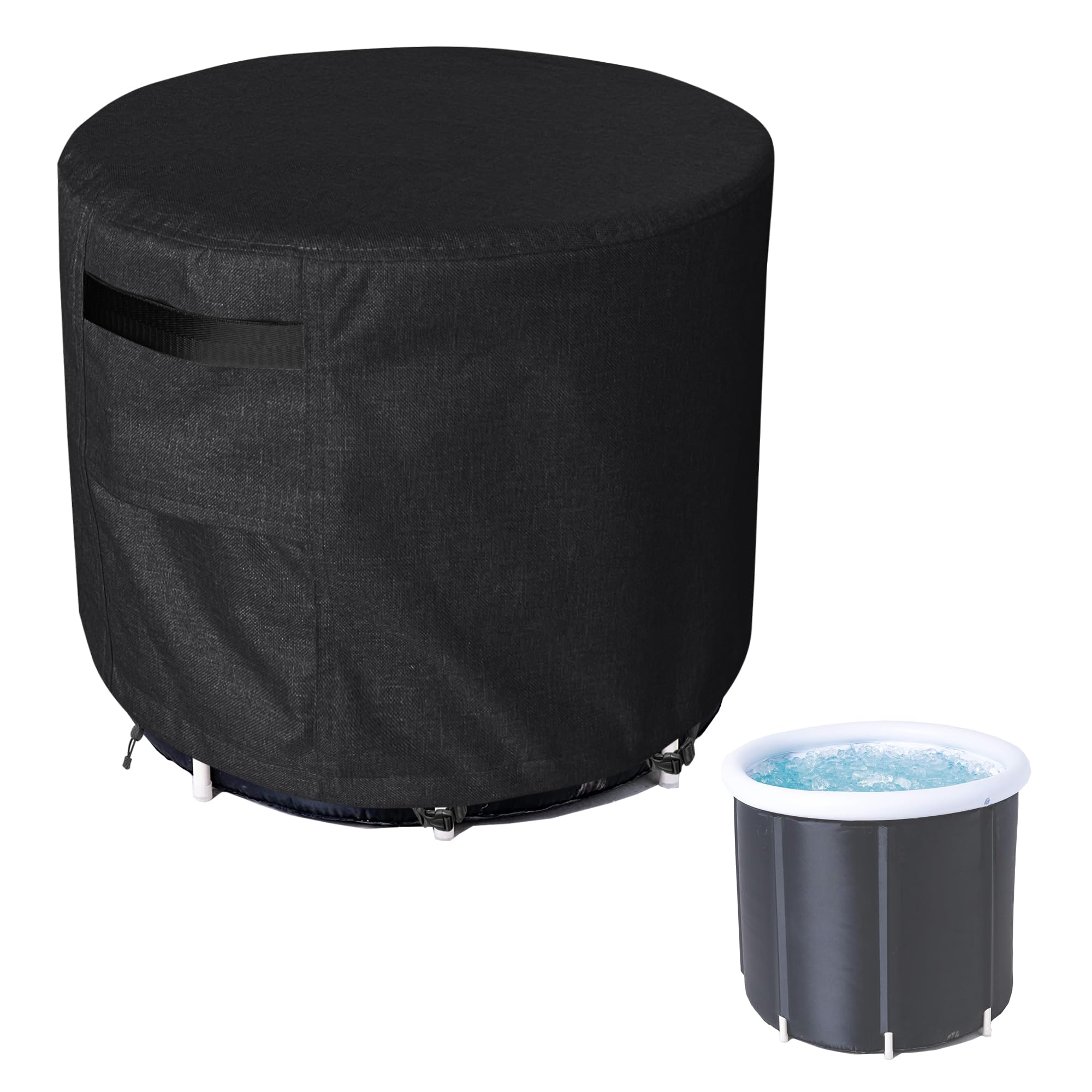 HMOCK Outdoor Ice Bathtub Cover for Cold Plunge Tub/Portable Ice Bath ...