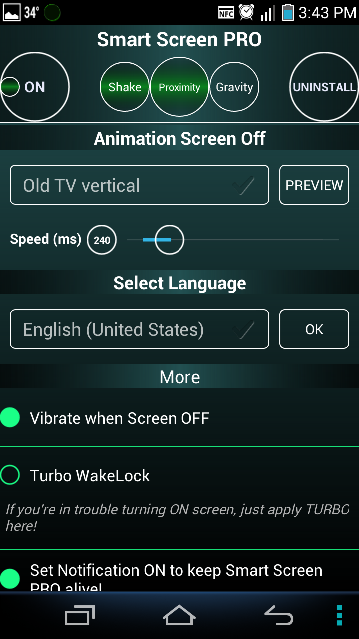 Smart Screen On Off PRO:Amazon.co.jp:Appstore for Android