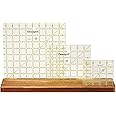 5-Slot Wooden Quilting Ruler Stand and Template Organizer, Sewing ...