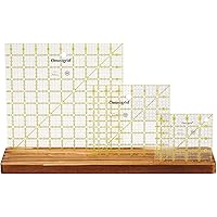 Wooden Quilting Grid Rulers and Template Organizer Stand Rack, 17 x 4 ...
