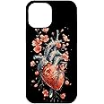 Amazon.com: iPhone 14 Plus Anatomy Heart and Flowers - Medical Doctor Anatomical Case : Cell ...