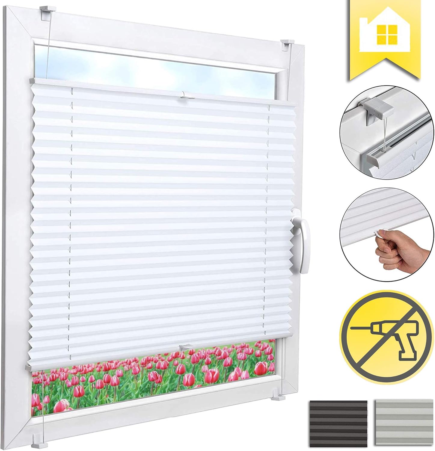 Tende a rullo Sol Royal Tenda Plissettata per finestre e Porte SolDecor ...