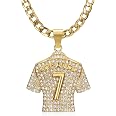 Amazon.com: Ronaldo Soccer Jersey Number 7 Pendant Football Star ...