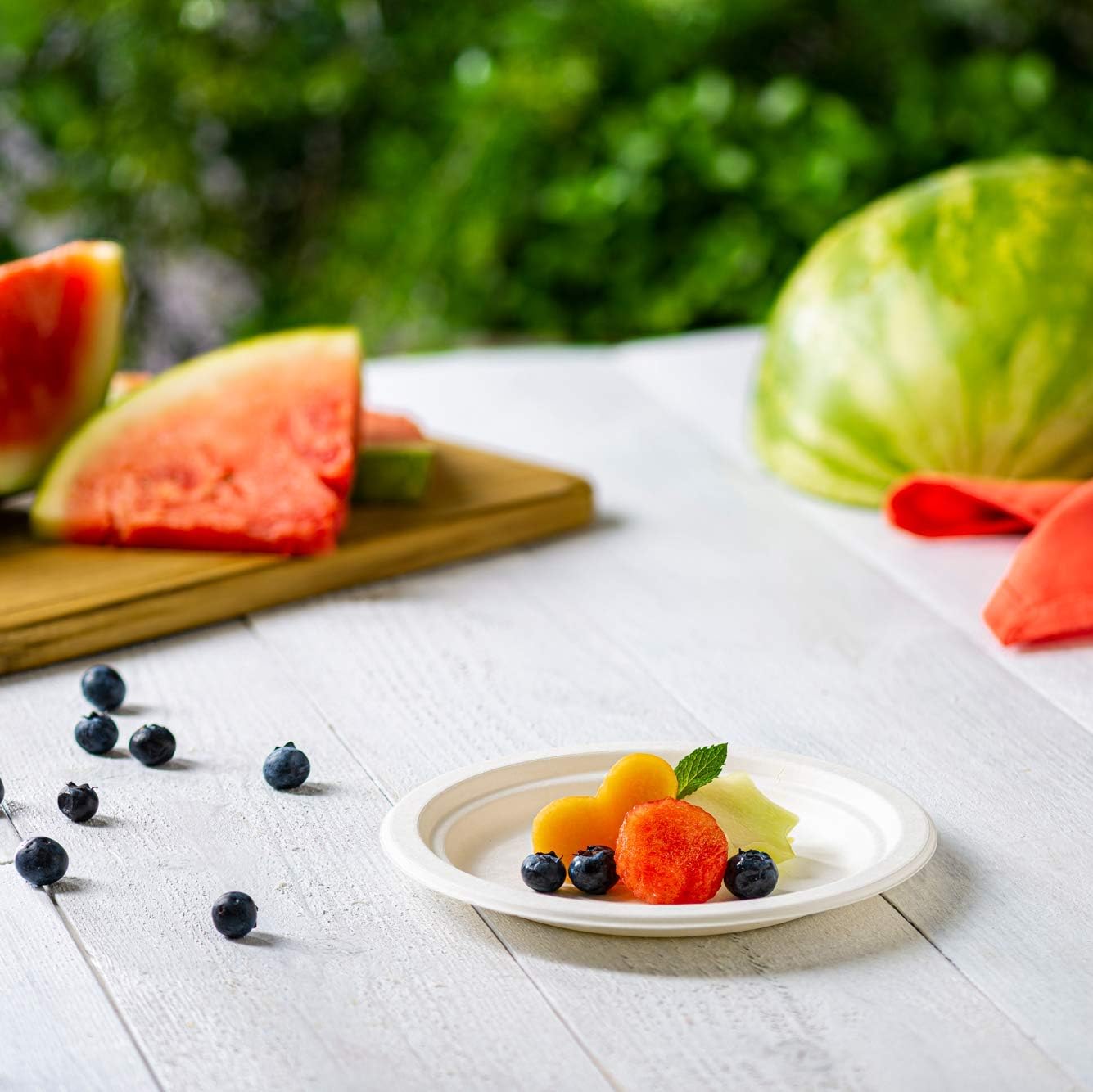 Comfy Package 100% Compostable 7 Inch Heavy-Duty Plates [125 Pack] Eco ...