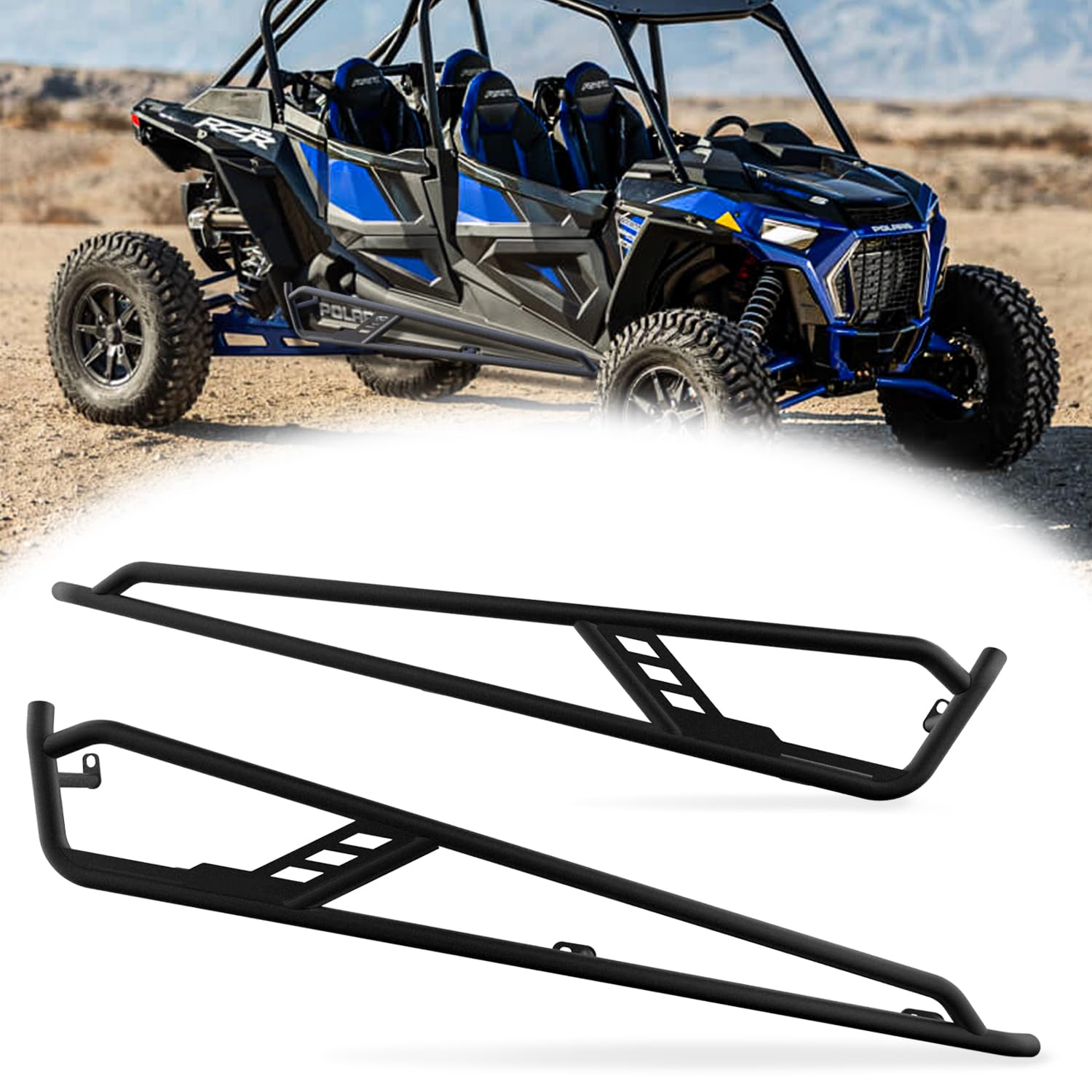 NAVIFREE Rock Sliders | Tree Kickers fit for Polaris RZR XP 1000 (See ...