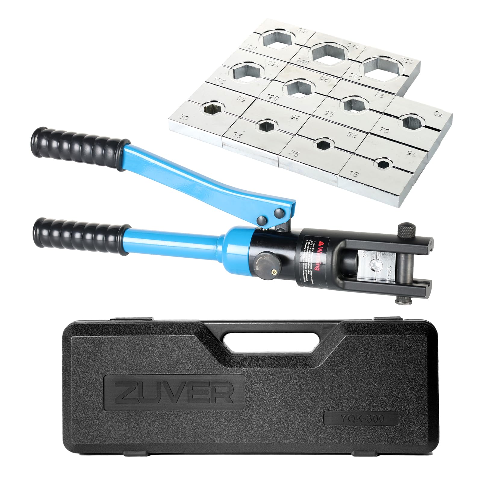 ZUVER 16 Ton Hydraulic Crimping Tool with Gloves, 11 Pairs of US ...
