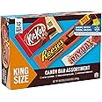 Amazon.com : KIT KAT, PAYDAY and REESE'S Assorted Flavored King Size ...
