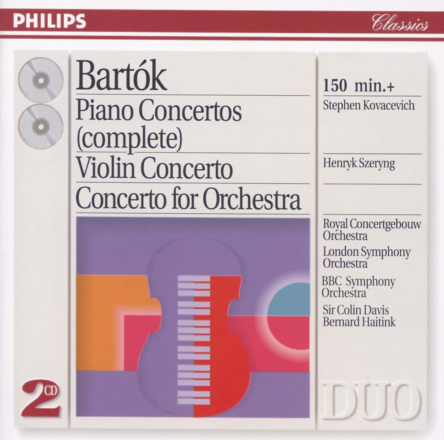 Bela Bartok, Bernard Haitink, Colin Davis, BBC Symphony Orchestra, London Symphony Orchestra ...