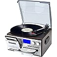 Amazon.com: MUSITREND Record Player 9 in 1 3 Speed Bluetooth Vintage ...