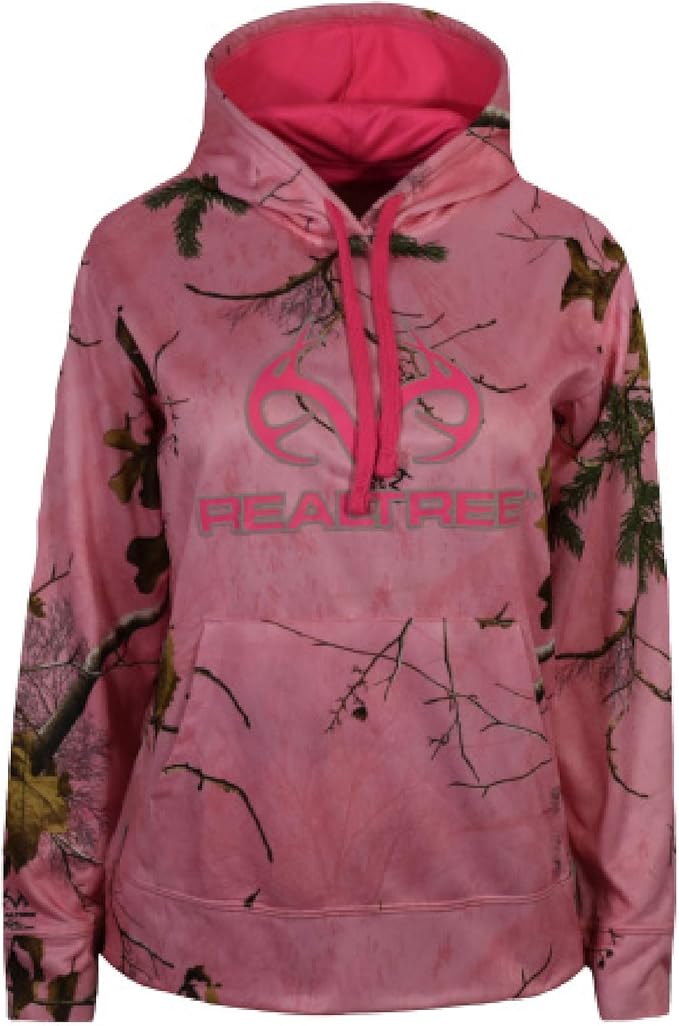 Women's REALTREE Xtra Pink CAMO Performance Hoodie (S): Amazon.ca ...