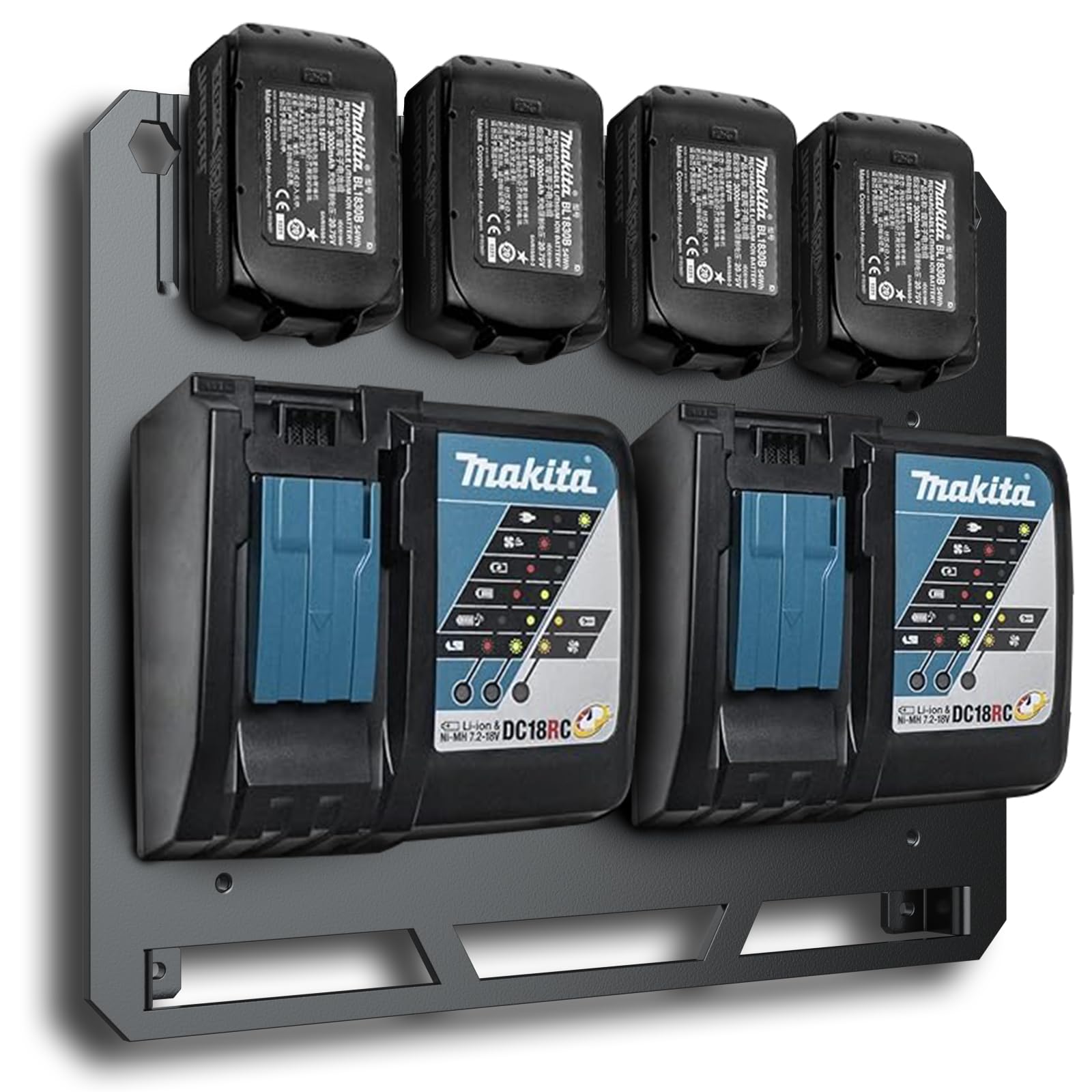 Mua FETESNICE Wall Mount for Makita Battery Holder and DC18RD DC18RC ...