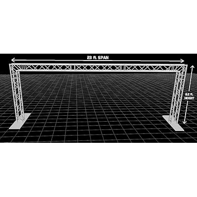 Buy Complete 23ft Square Aluminum Truss Goal Post Lighting System DJ ...