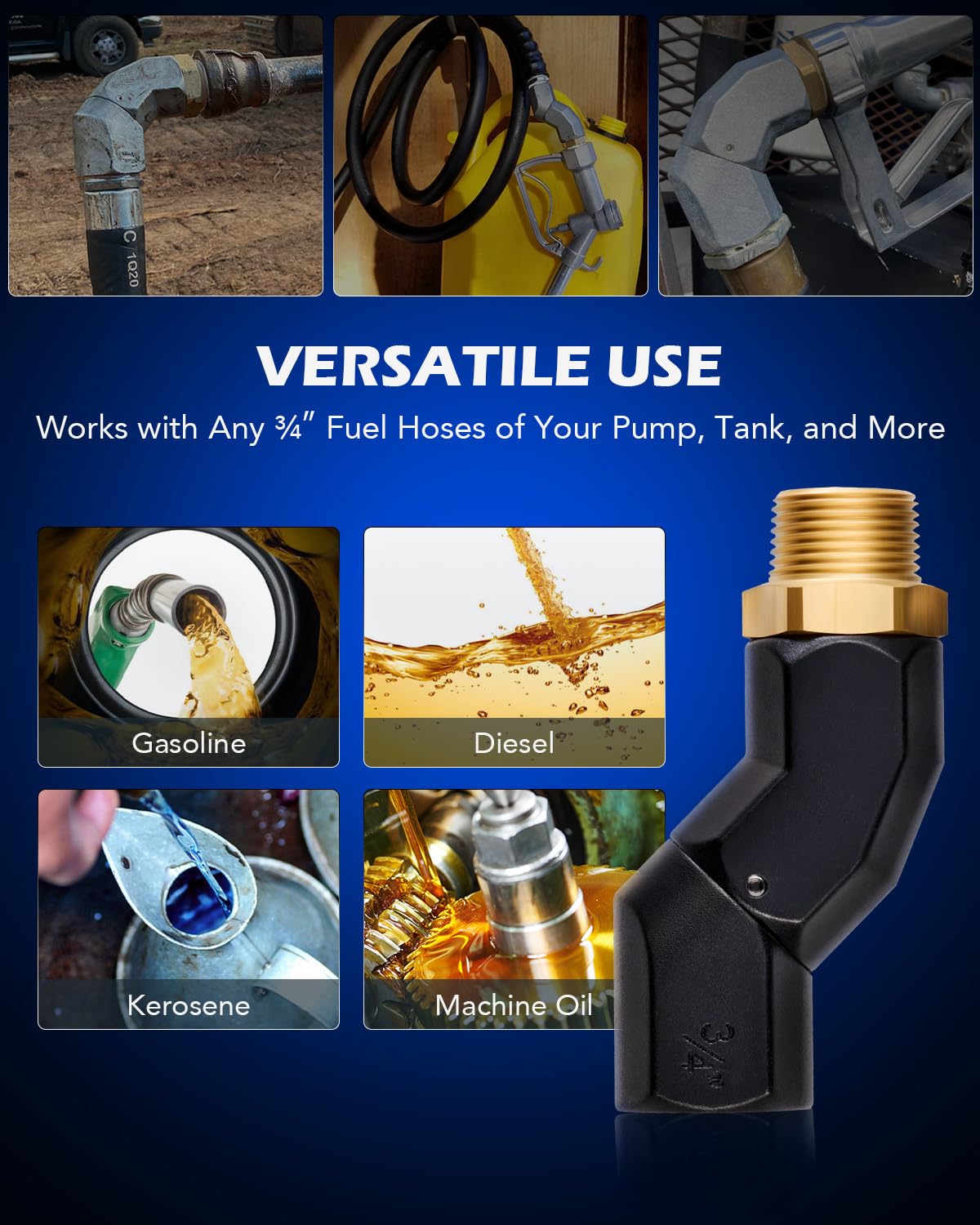 Mua Orion Motor Tech Fuel Hose Nozzle Swivel, 3/4" Dual NPT Threads ...