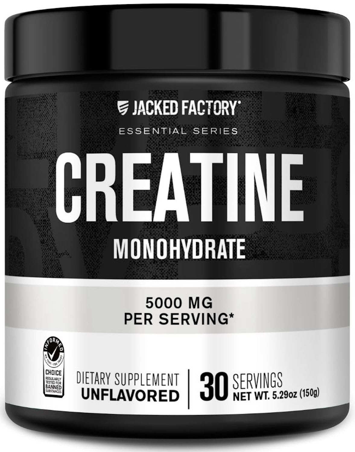 Jacked Factory Creatine Monohydrate Powder 150g - 5g Daily Creatine ...