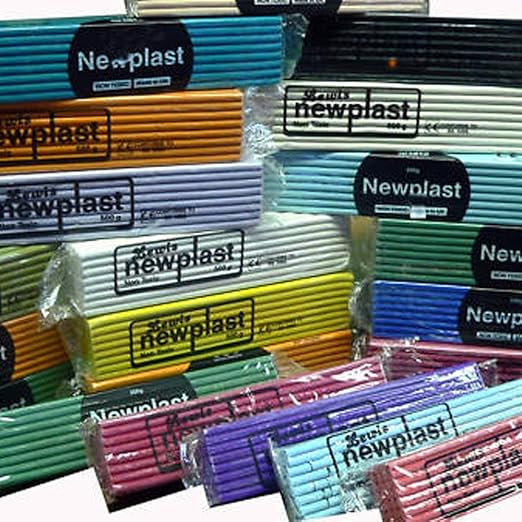 10 500g bars of Newplast Modelling Plastercine Clay by Vesey: Amazon.fr ...
