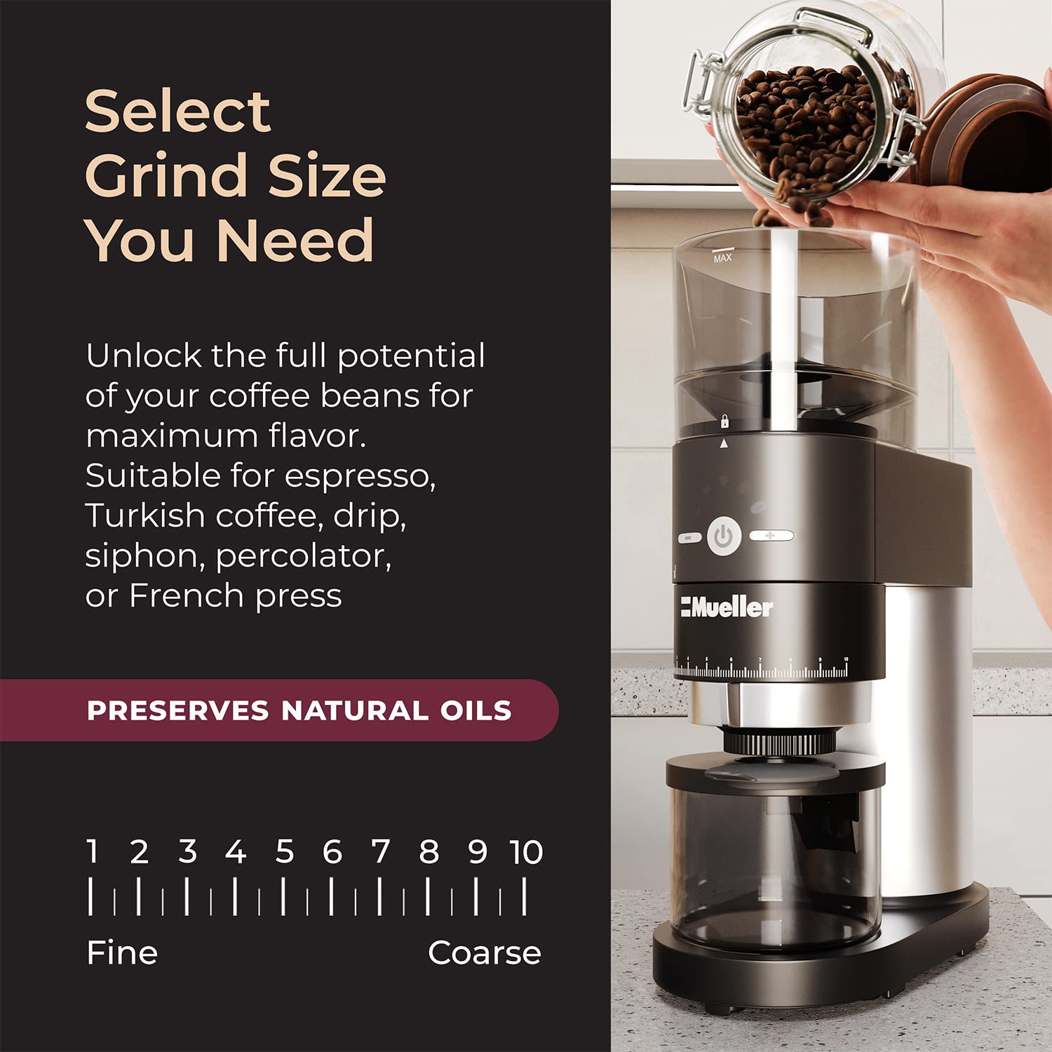 Mua Ultra-Grind Conical Burr Grinder Professional Series, Innovative ...