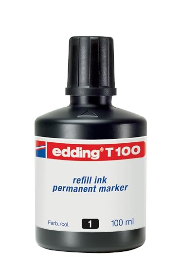edding T100 Permanentmarker Nachfülltinte - Inhalt: 100ml - Farbe ...