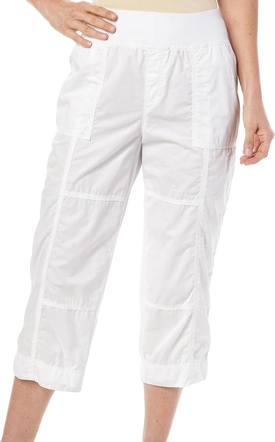 Chaus Sport Women's Utility Capri Pant, Ultra White, Large at Amazon ...