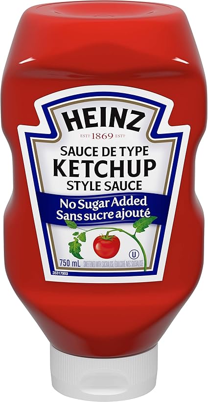 Heinz Ketchup No Sugar Added, 750mL: Amazon.ca: Grocery