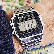 Casio Men's A158W-1 Classic Digital Stainless Steel Bracelet Watch: Casio: Amazon.ca: Watches