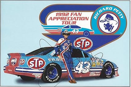 AUTOGRAPHED 1992 Richard Petty #43 STP Racing Team FAN APPRECIATION ...