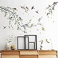 Amazon.com: 4 Sheets Magnolia Branches Wall Decals White Flowers Wall ...
