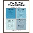Amazon.com: KEUSPI Mental Health Communication Posters Wall Art Prints ...