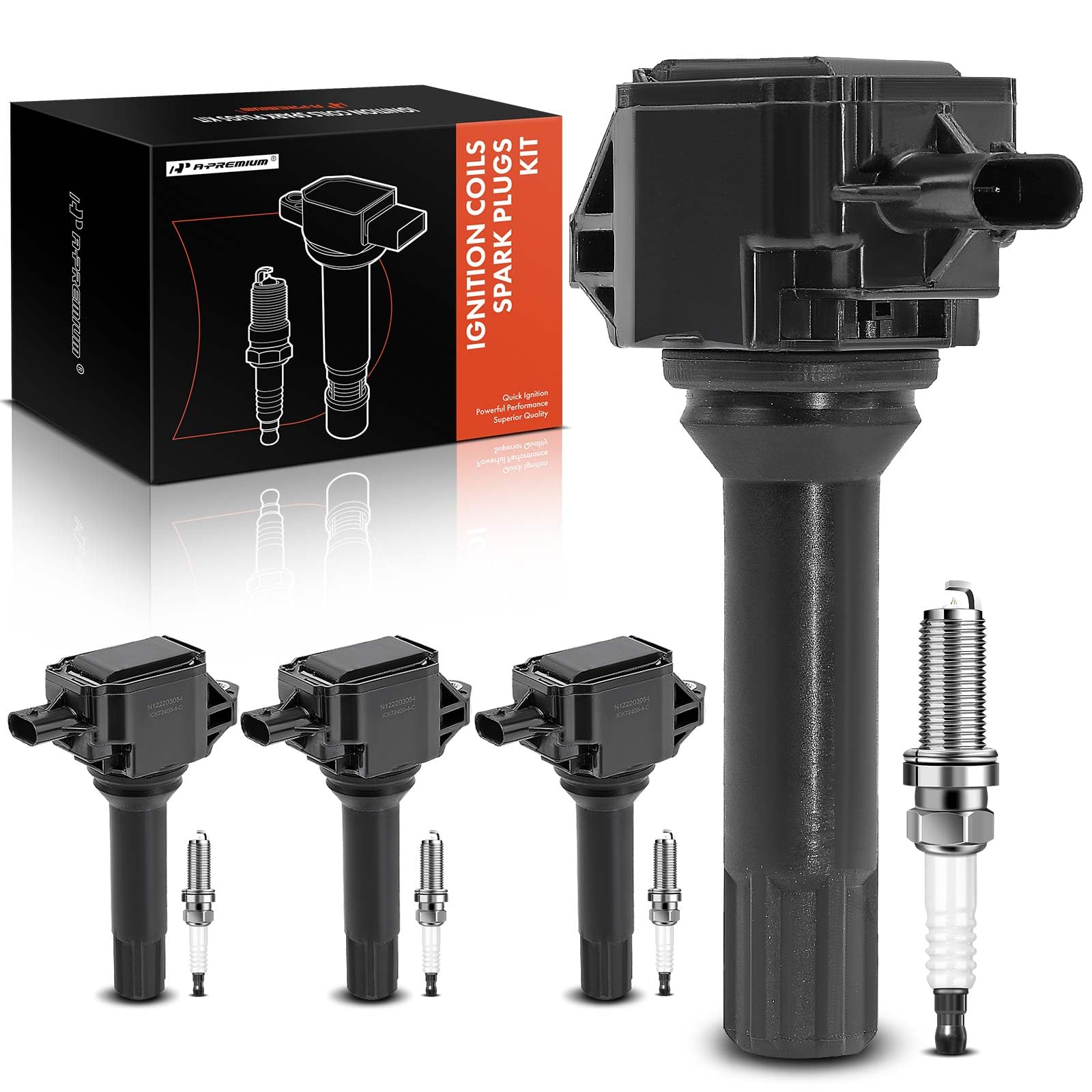 4 Pack Coils Onlymissing All Spark Plugs A Premium Set Of 4 9216