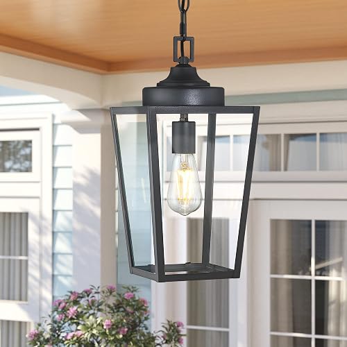 MOTINI 15'' Vintage Outdoor Pendant Light Fixture 1 Light Exterior ...