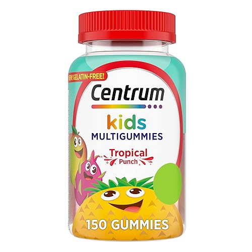 Centrum Kids Multivitamin Gummies, Tropical Punch Flavor Made With ...