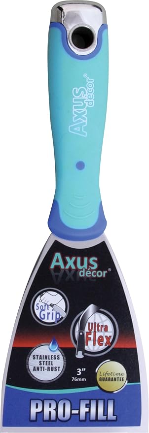 Axus Decor AXU/FKB3 Pro Stainless Steel Flexible Filling Knife 3", Blue ...