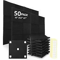 BXI Sound Absorber - 16 X 12 X 3/8 Inches 6 Pack High Density Acoustic ...