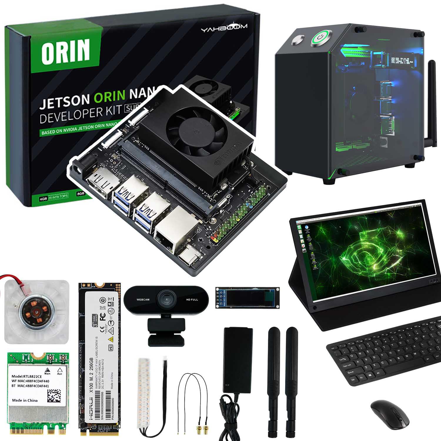 Mua Yahboom Jetson Orin Nano 8GB Development AI Robots,256GB SSD +15.6 ...