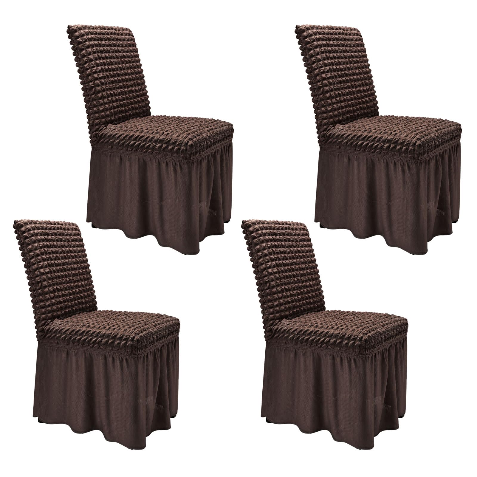 NICEEC High Stretch Chair Covers for Dining Chairs Covers Set of 4 ...