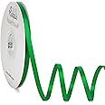 Amazon.com: Ribbli Emerald Green Satin Ribbon,Double Faced Satin 1/4 ...