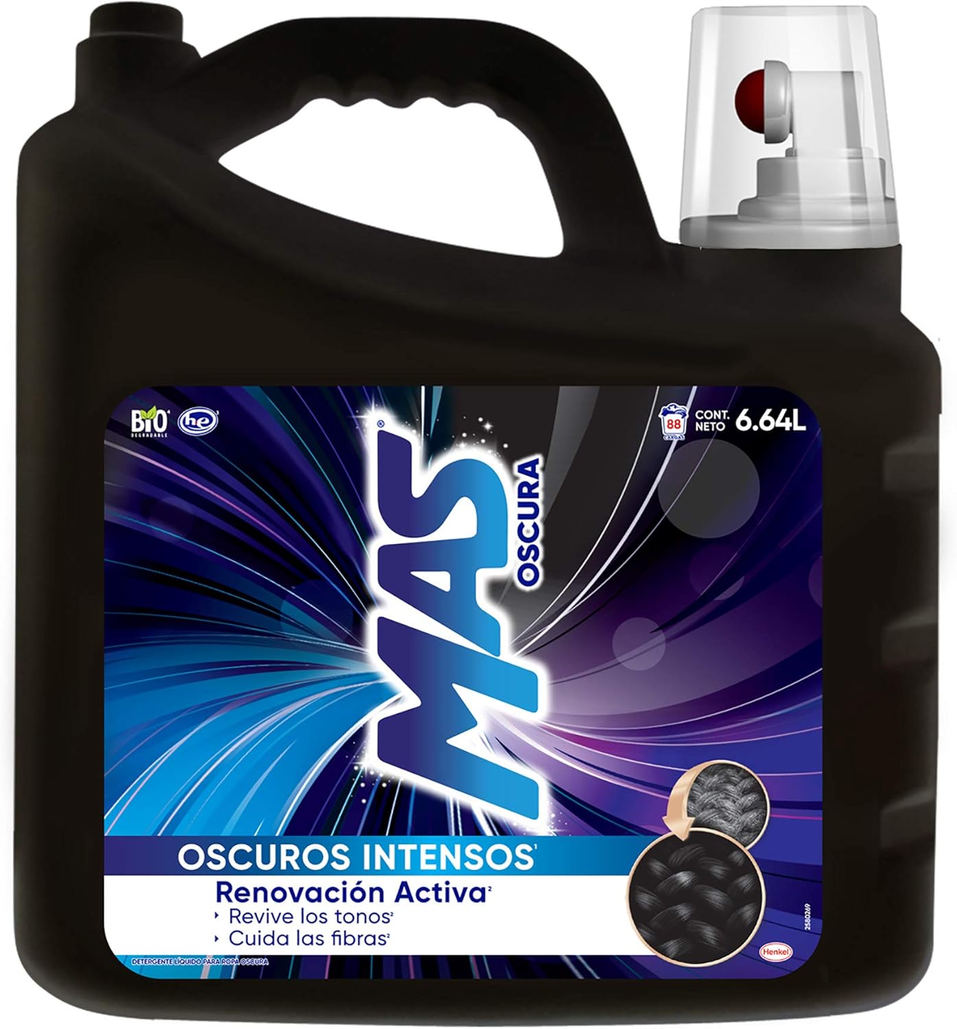 MAS Color Oscuro 6.64 L Renovación Avanzada Color y Fibras XXL: Amazon ...