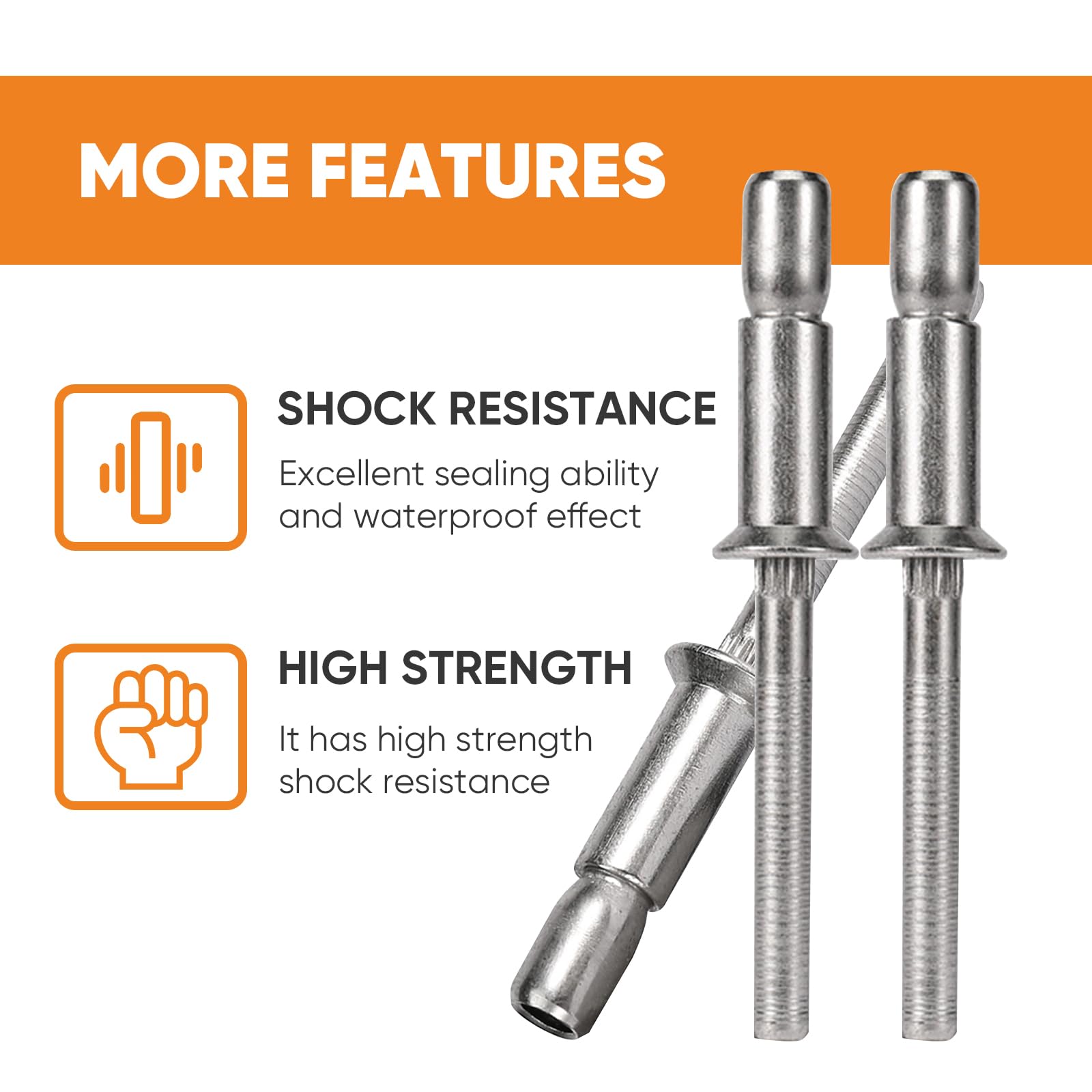 Mua ALLCLEAN 3/16" x 5/8" Industrial-Grade Internal Lock Dome Head ...