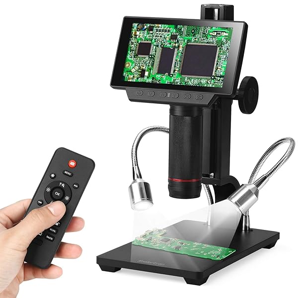 Koolertron 5 inch LCD 1080P Wireless Remote Control Digital Microscope ...