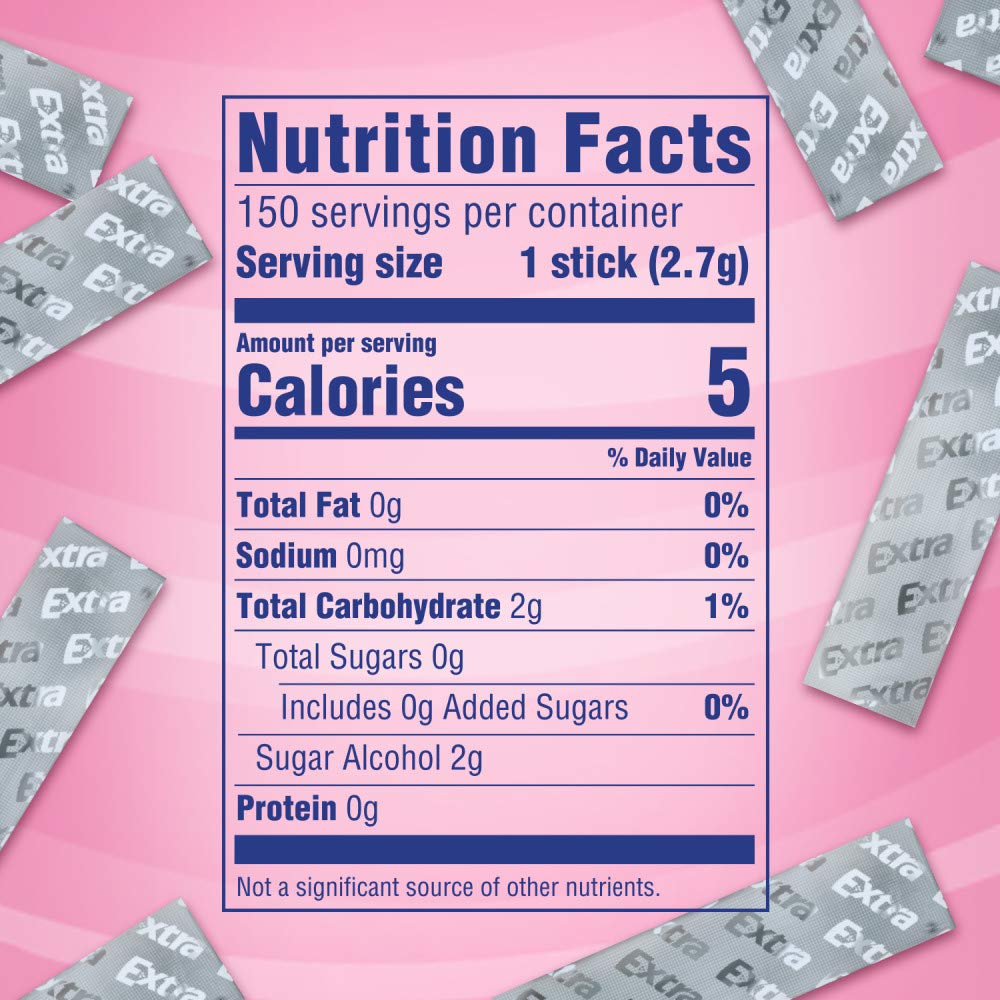 Mua EXTRA Gum Classic Bubble Gum Sugar Free Chewing Gum Bulk Pack, 15 ...