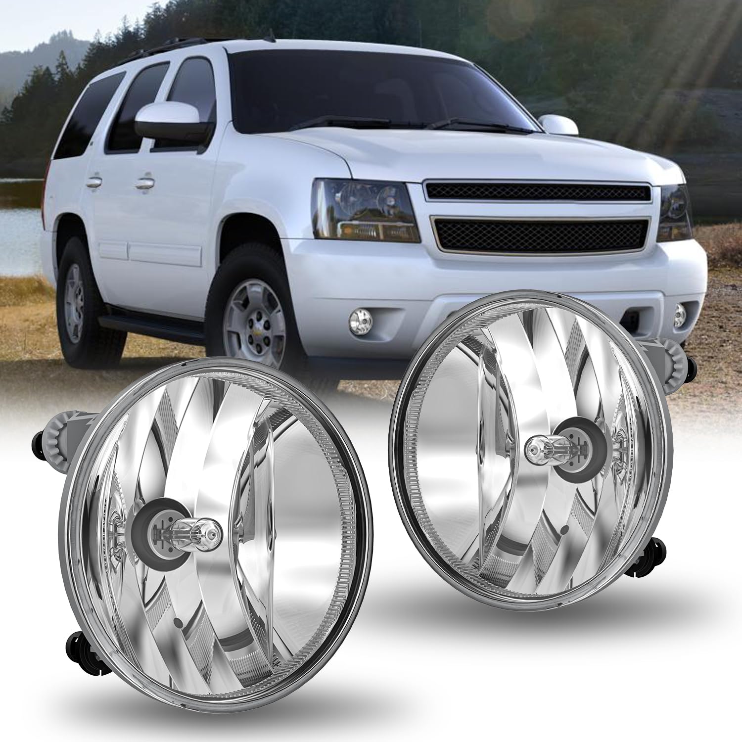 Groking Fog lights Assembly, Fog Lights Replacement Compatible 2007 ...