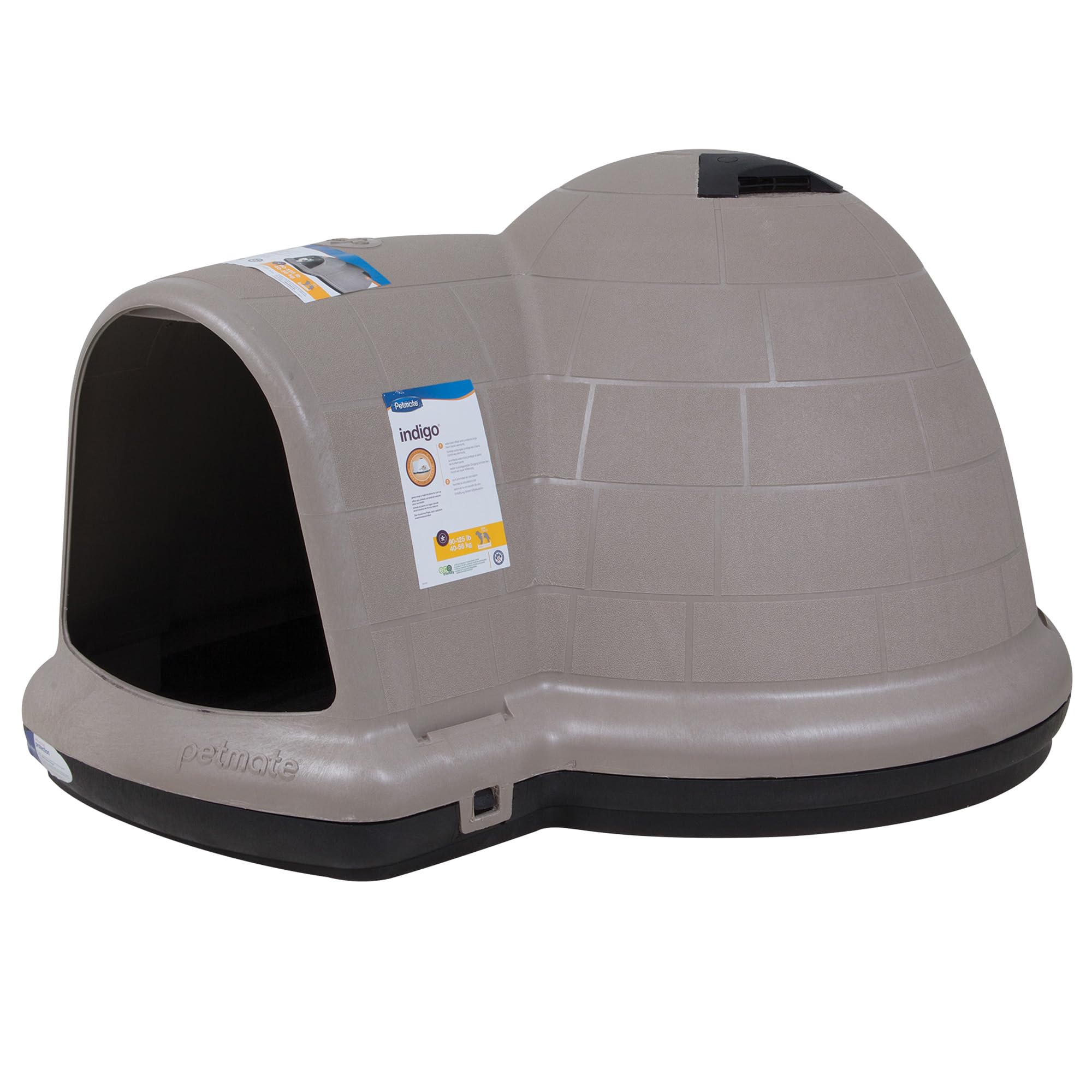 Petmate Indigo Dog House (Igloo Dog House, Made in USA with 90% ...