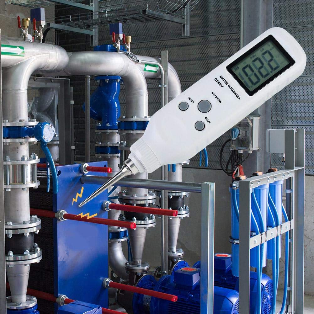 Vibration Meter Vibrometer Digital Vibration Meter, AS63D Vibrometer ...