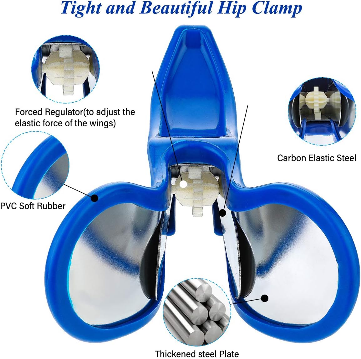 Blue Pelvic Floor Muscle and Inner Thigh Exerciser with Exercise Band ...